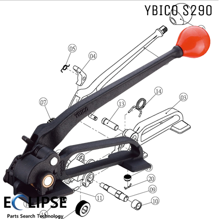 ECLIPSE - YBICO S290 Feedwheel Tensioner Diagram – Terrapak